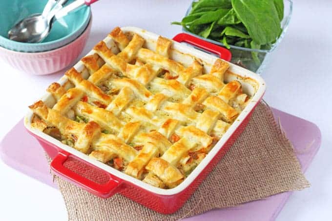 Cheesy Chicken Sausage Lattice Pie My Fussy Eater Healthy Kids Recipes cheesy-chicken-sausage-lattice-pie-my-fussy-eater-healthy-kids-recipes
