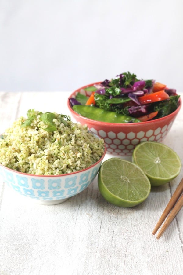Thai Broccoli & Cauliflower Rice with Stir Fried Veggies - My Fussy ...