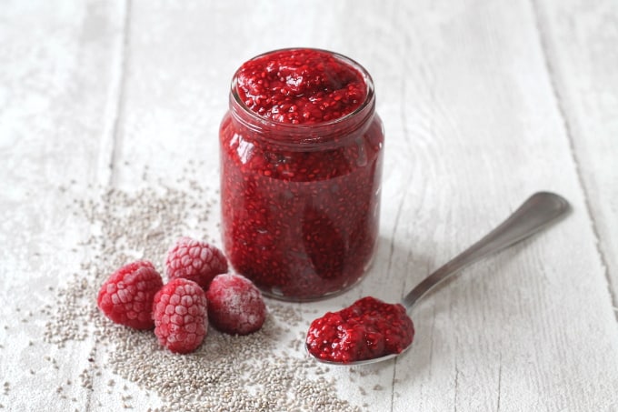 Raspberry & Vanilla Chia Seed Jam - My Fussy Eater | Easy Family Recipes