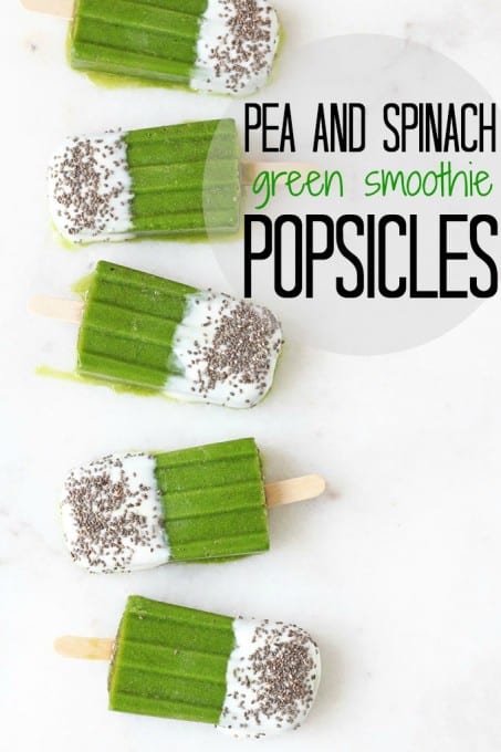 Pea & Spinach Green Smoothie Popsicle - My Fussy Eater | Easy Family ...