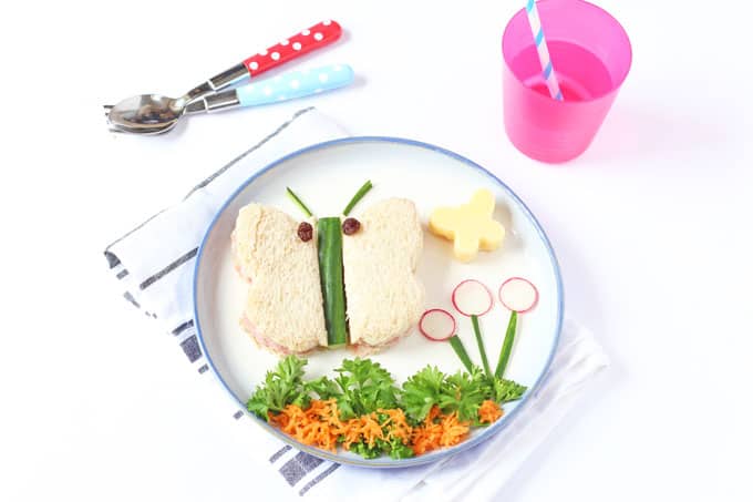 Toddler Lunch Ideas: Butterfly Sandwich - My Fussy Eater | Easy Family ...