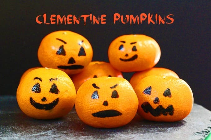 Clementine Pumpkins {Fun Halloween Snack for Kids} - My Fussy Eater ...