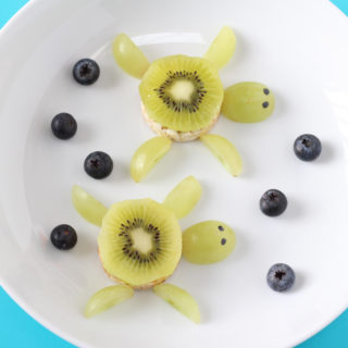 Kiwi Rice Cake Turtle - My Fussy Eater | Easy Family Recipes