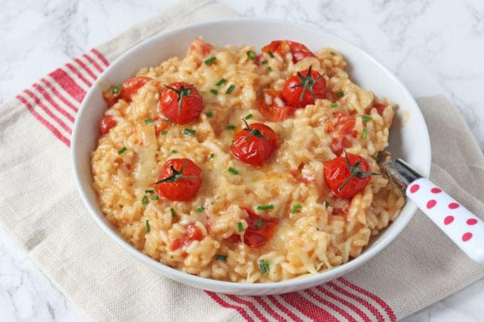 Baked Cheese & Tomato Risotto - My Fussy Eater | Easy Family Recipes