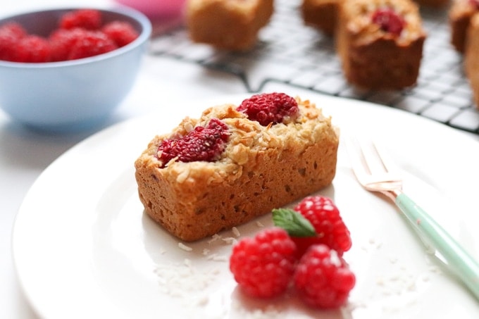 Raspberry Coconut Mini Loaves - My Fussy Eater | Easy Family Recipes