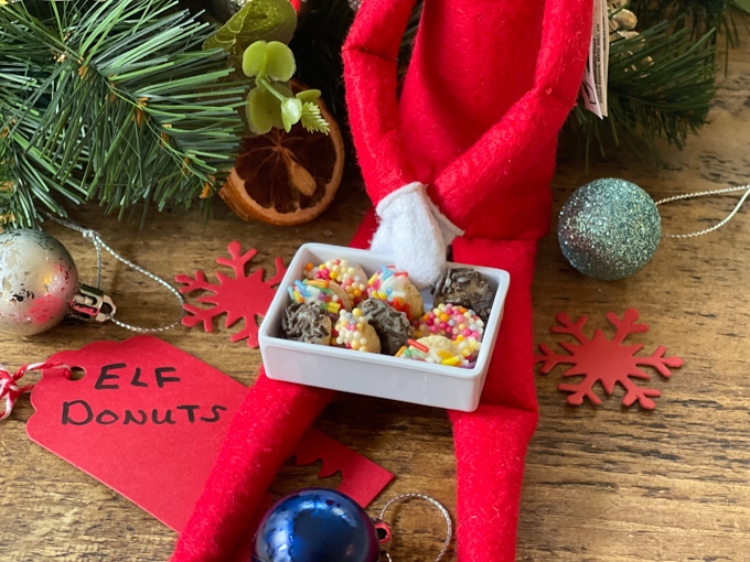 Elf Donuts - Elf on the Shelf Ideas