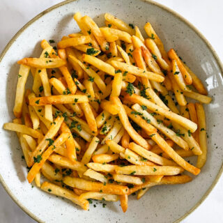 Airfryer Garlic Butter Fries